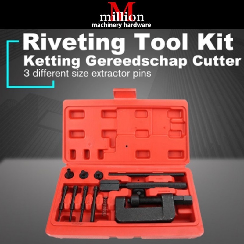 millionhardware - Chain Cutter Rivet Tool Set Riveting Breaker Atv Bike Motorcycle Cam Drive ...