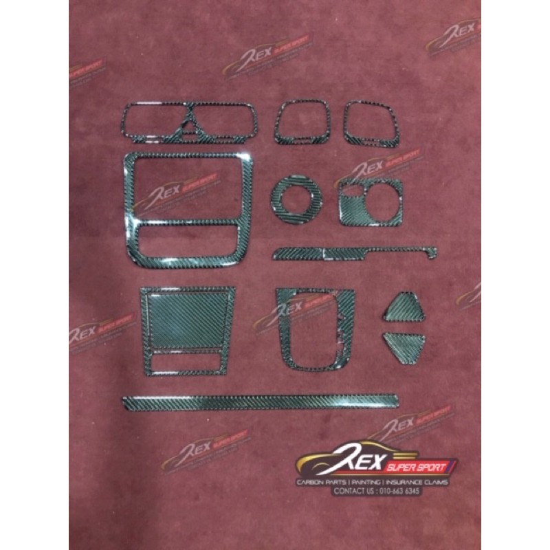 Vw Volkswagen Scirocco Real Carbon Fiber Interior Trim Set Stick On Type Shopee Malaysia