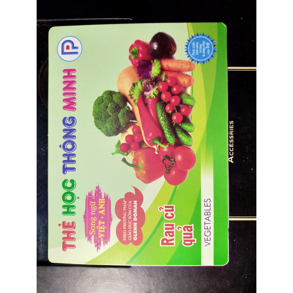 Smart learning cards with Vietnamese and English bilingual fruit and ...