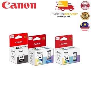 Canon PG47 PG-47 PG47BK (BLACK), CL57 CL-57 CL57CL & CL57S CL-57S ...