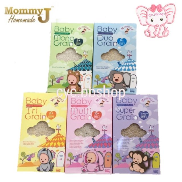 MommyJ Organic Baby Rice Grains 900g/850g | Shopee Malaysia