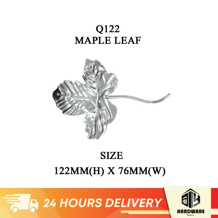 Stainless Steel SUS304 STAINLESS STEEL MAPLE LEAF Q122 Door Gate Flower Accessories Pagar Pintu ...