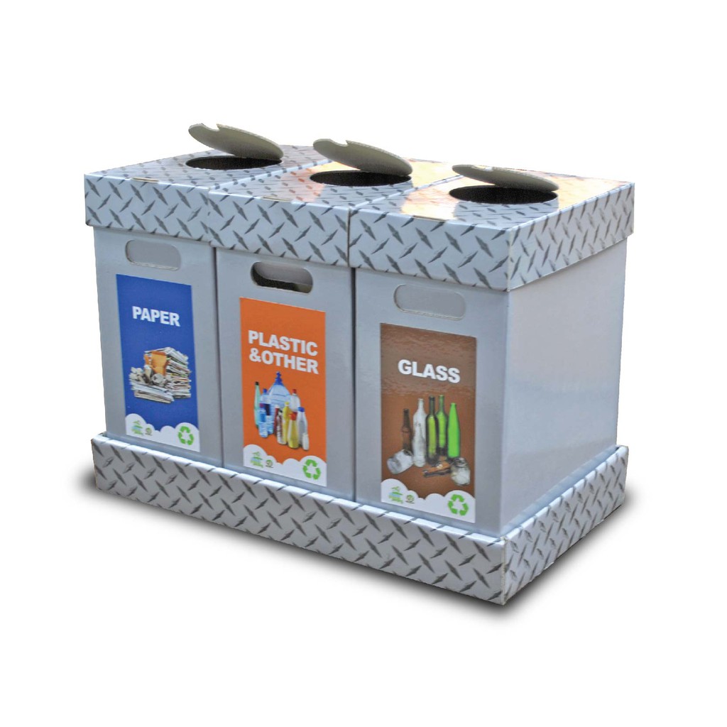 Recycle Bin Waste Separation Trash Bin Stylish -RB02S | Shopee Malaysia