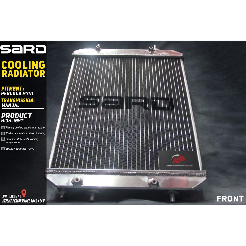 ORIGINAL READY STOCK SARD RACING RADIATOR SPORT FOR MYVI MANUAL WITH ...