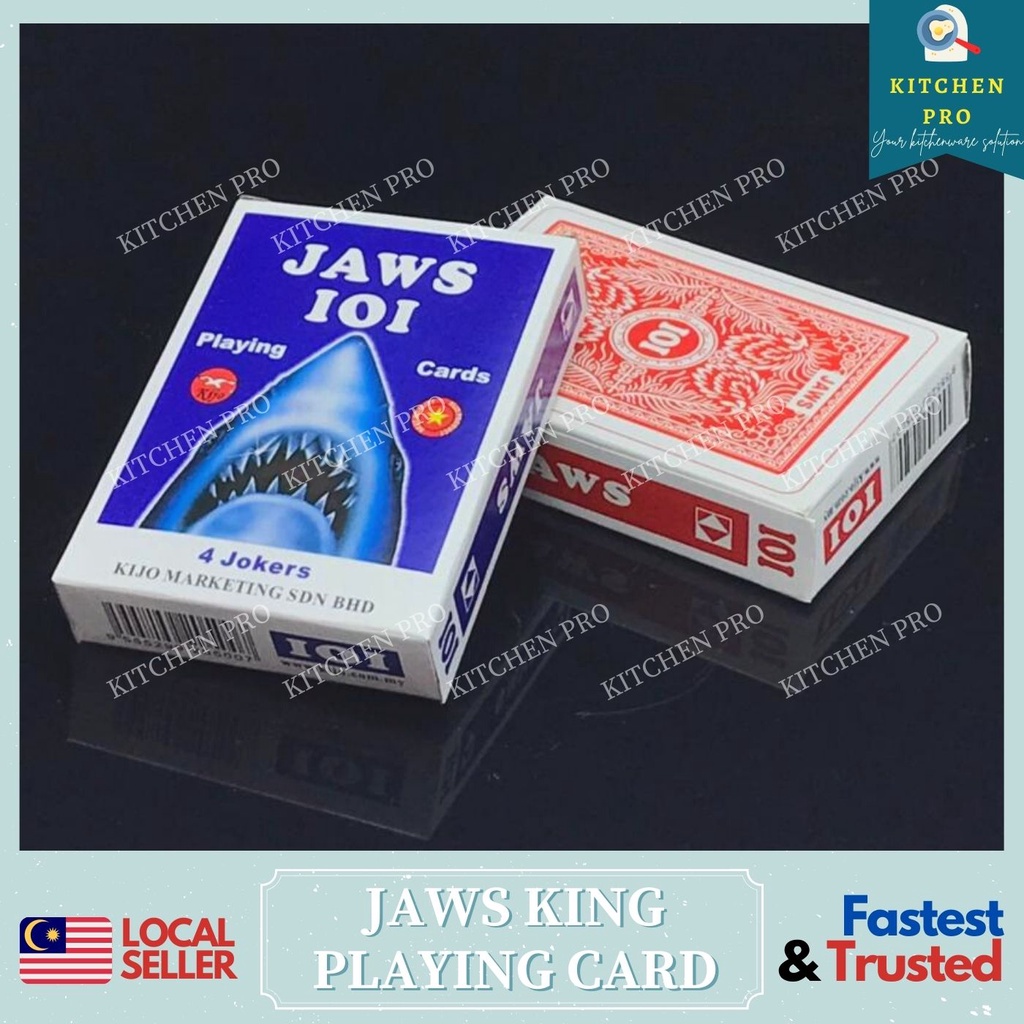 𝐊𝐈𝐓𝐂𝐇𝐄𝐍 𝐏𝐑𝐎 | 2 SETS Jaws King Jokers Playing Cards / Jaws Poker Card ...