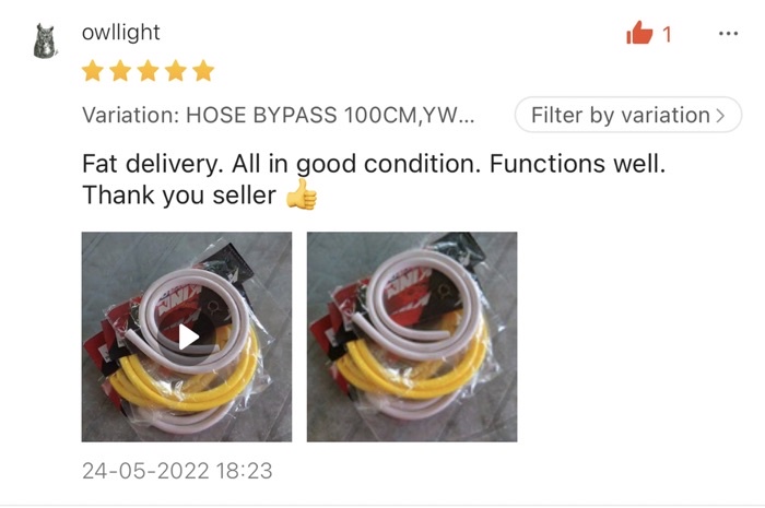 UNIVERSAL BYPASS COOLER PIPE AIR HOSE YAMAHA HONDA SYM Y16ZR Y15ZR ...