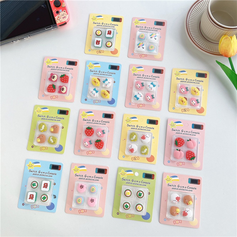 Nintendo Switch OLED/Lite Cartoon Silicon Joystick Thumb for Nintend ...