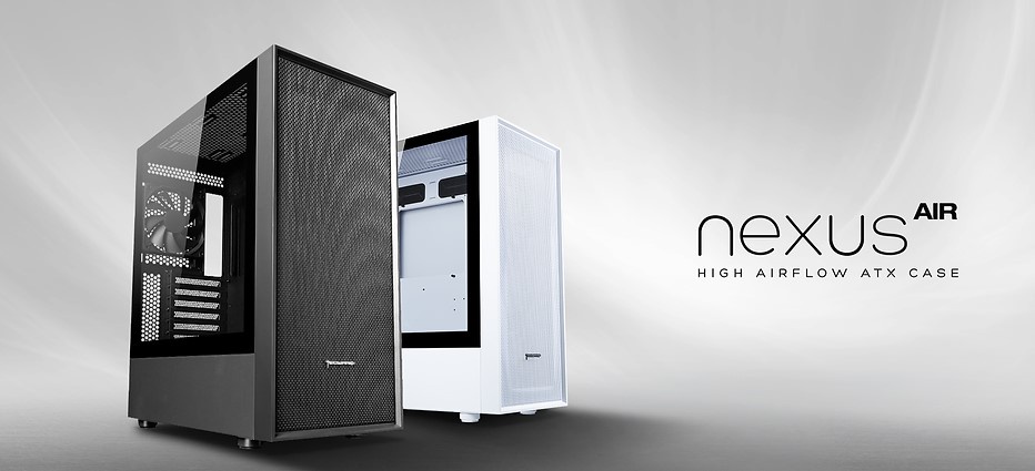 REXTECH TECWARE NEXUS AIR TG / STEEL ATX Gaming Case (Black / White ...