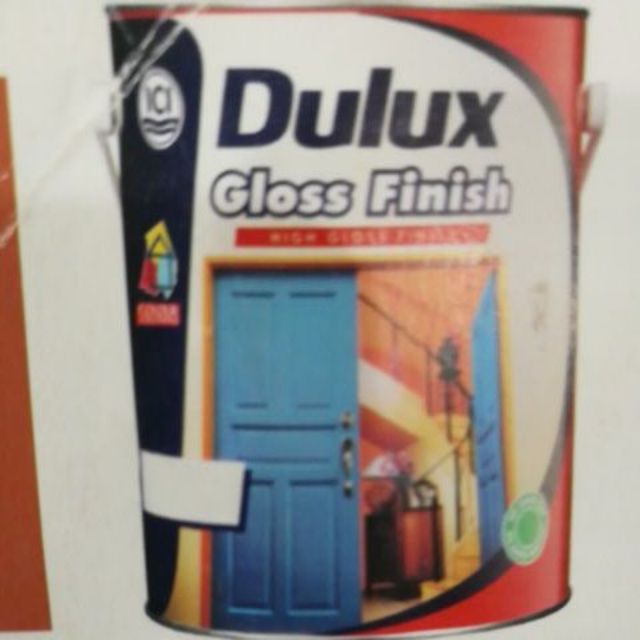 5L stock clearance Dulux Gloss finish paint -standard colour (for wood ...
