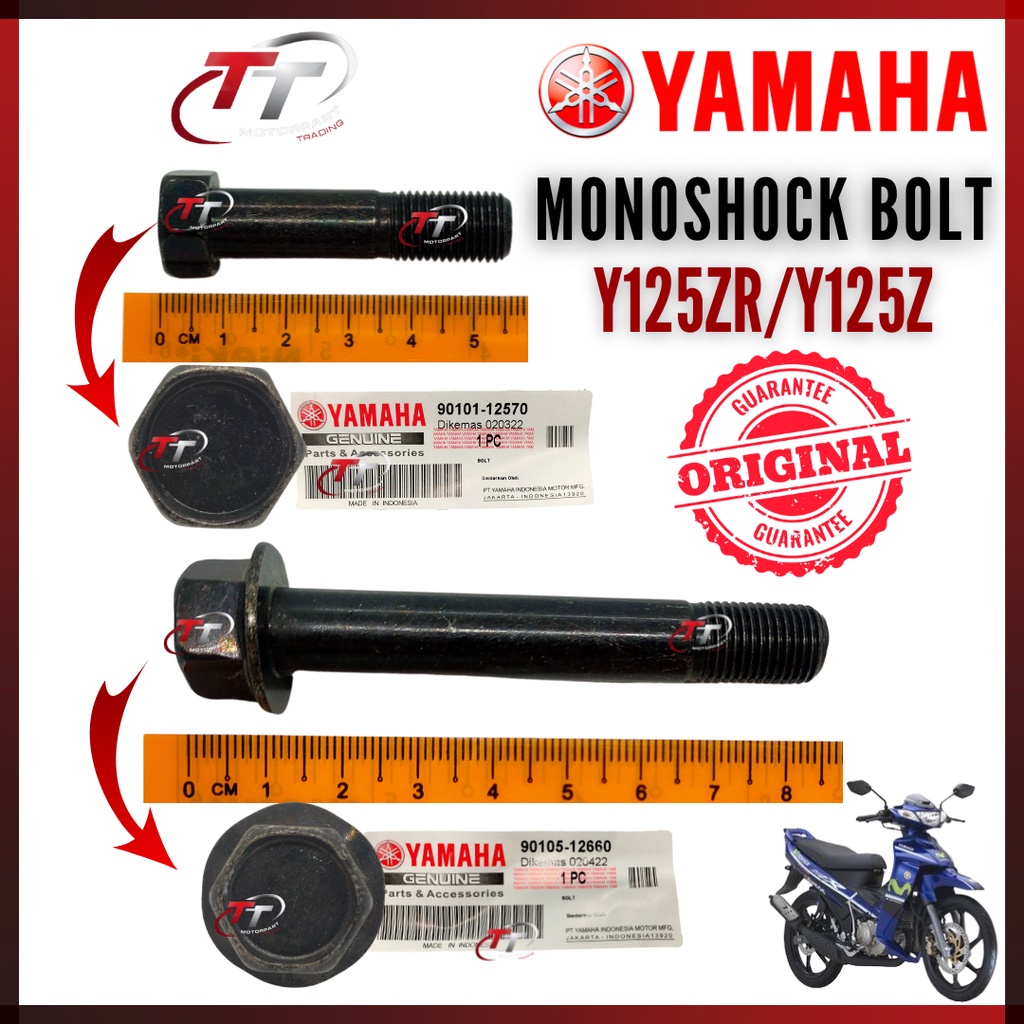 100% ORIGINAL YAMAHA Y125ZR Y125Z 125Z 125ZR Y125 MONOSHOCK SCREW MONO ...