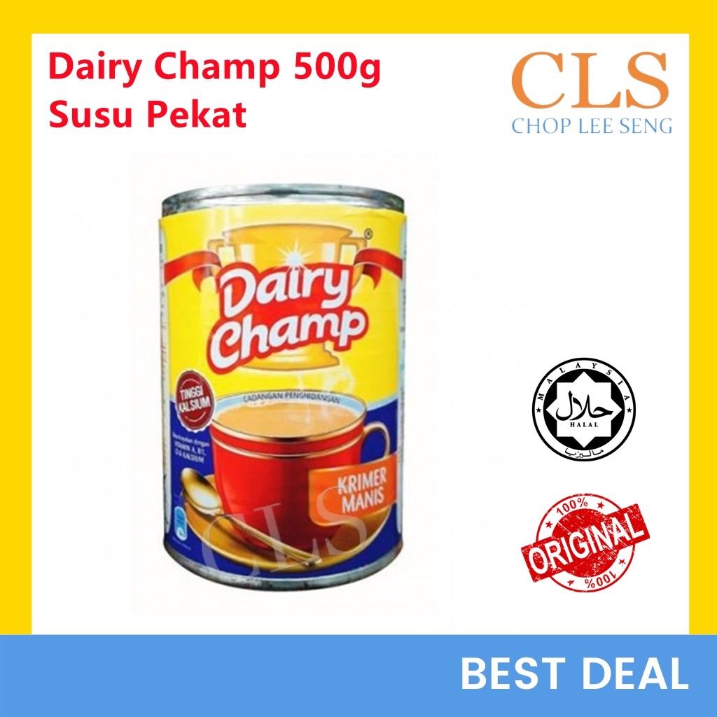 CLS Dairy Champ Susu Pekat Sweetened Creamer 500g | Shopee Malaysia