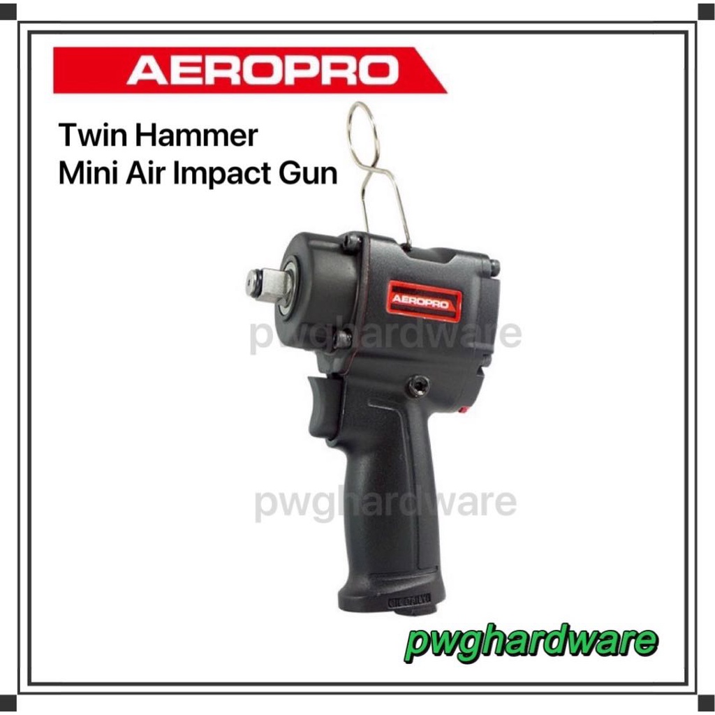 AEROPRO TWIN HAMMER 1/2" MINI IMPACT WRENCH / 1/2" MINI AIR GUN ...