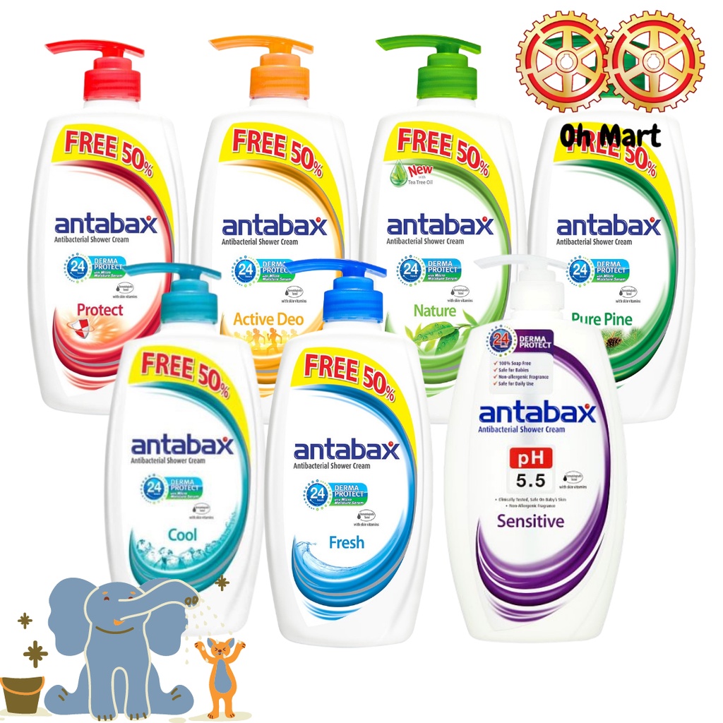 Antabax Antibacterial Shower Cream Assorted Fragrance 960g | Shopee ...