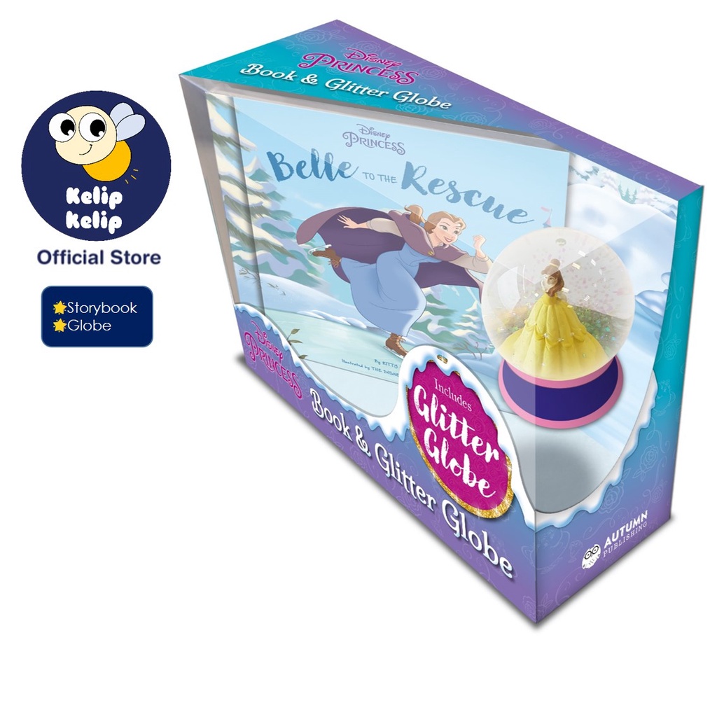 Disney Princess Belle Book and Snowglobe Perfect as a Gift Children ...