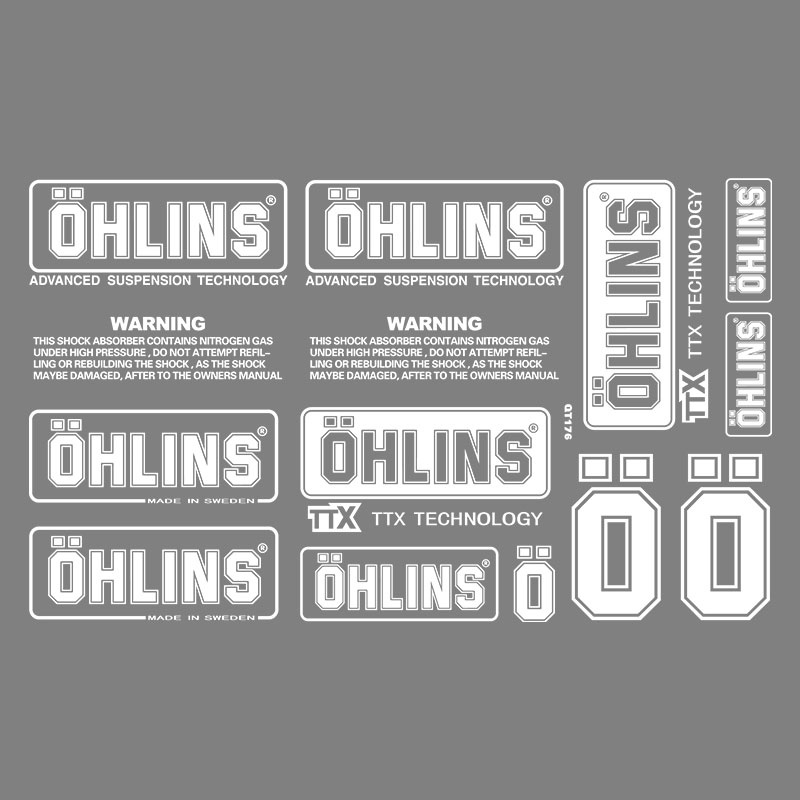 shock absorber ohlins sticker motor transparent transfer stickers ...