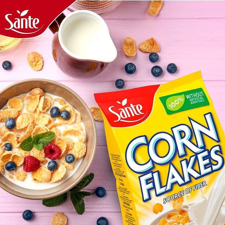 Sante Corn Flakes Nutritional Cereals 250g date T8 / 2023 | Shopee Malaysia