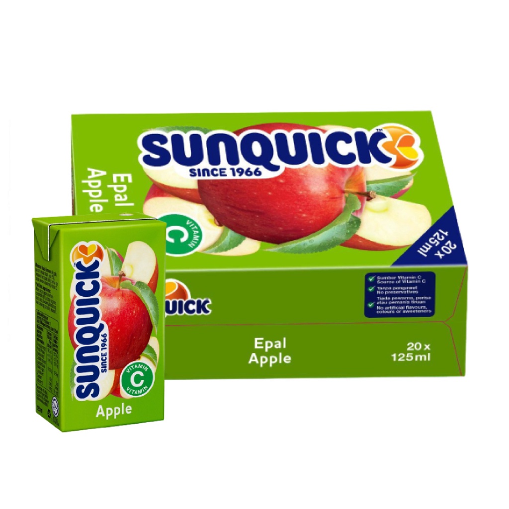 Sunquick Fruit Drink Apple (20s x 125ml) | Shopee Malaysia