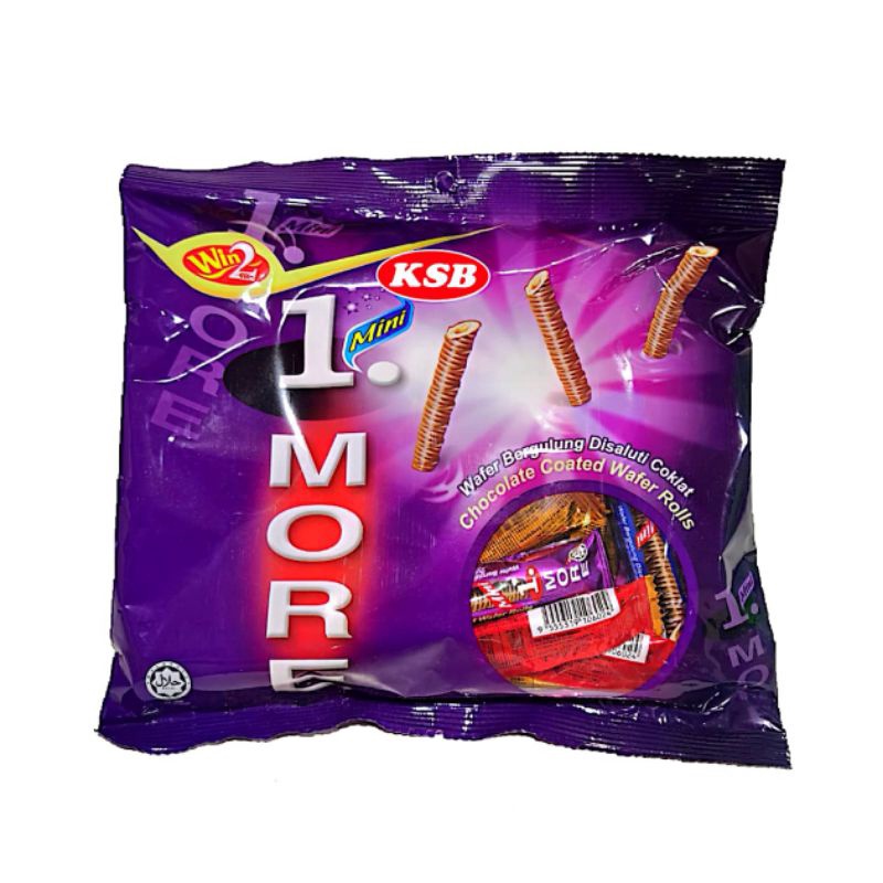 【90g】Win2 MINI 1 MORE CHOCOLATE COATED WAFER ROLLS | Shopee Malaysia
