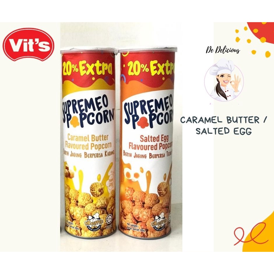 (Ready Stock) Halal Supremeo Popcorn Caramel Butter / Salted Egg ...