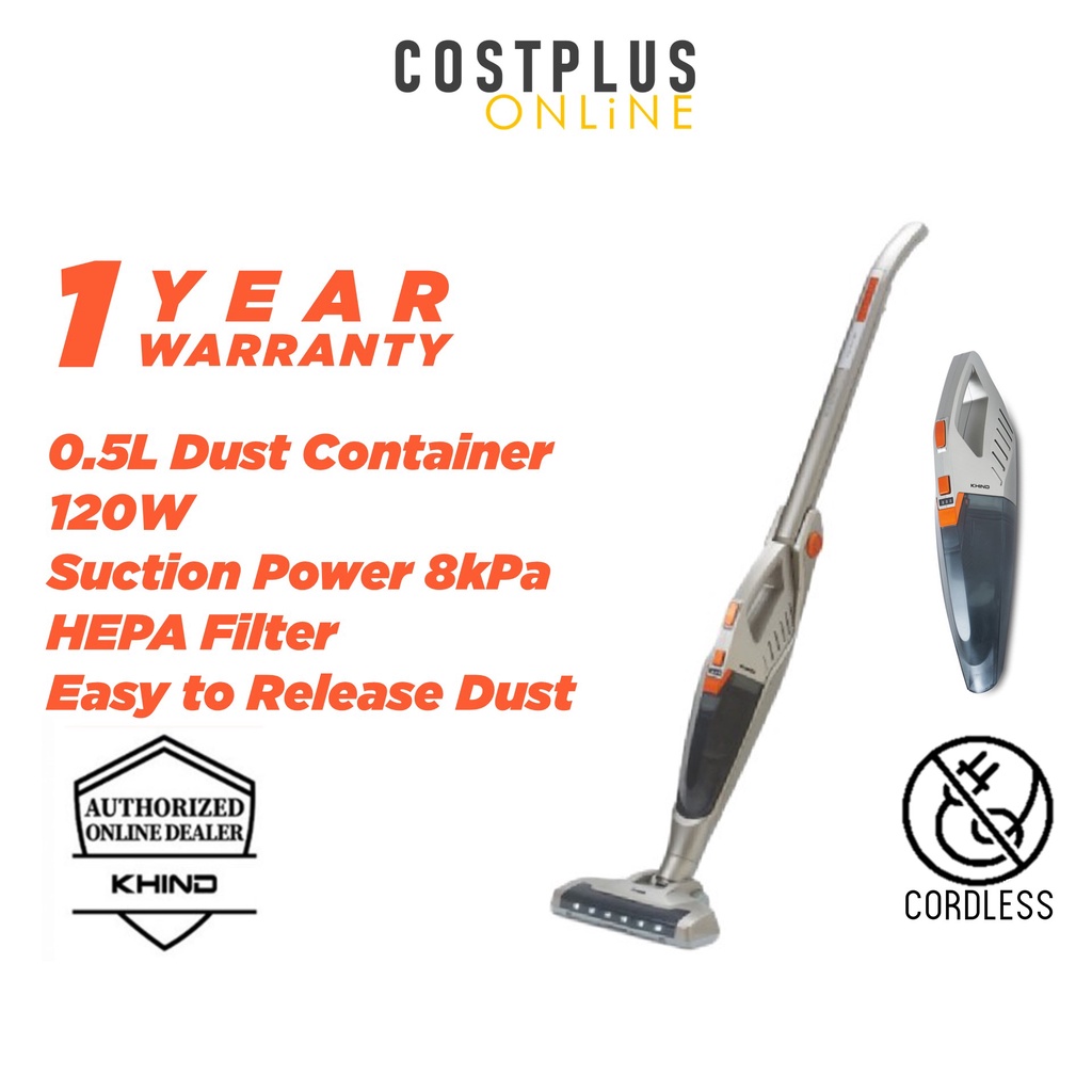 Khind VC9000 | VC9000MS | 7000PA Cordless Vacuum Cleaner Handheld ...