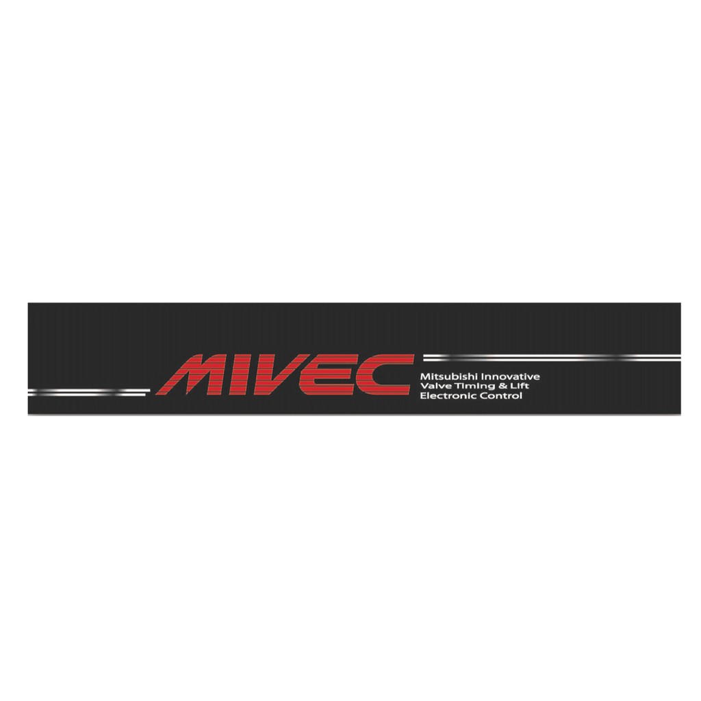MITSUBISHI MIVEC Front Windshield Sticker / Sticker Tampal Cermin Depan ...