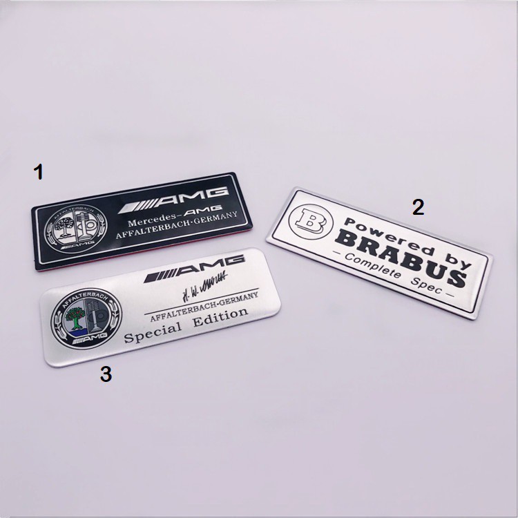 MERCEDES AMG APPLE TREE AFFALTERBACH SLIVER BADGE EMBLEM A45 CLK45 ...