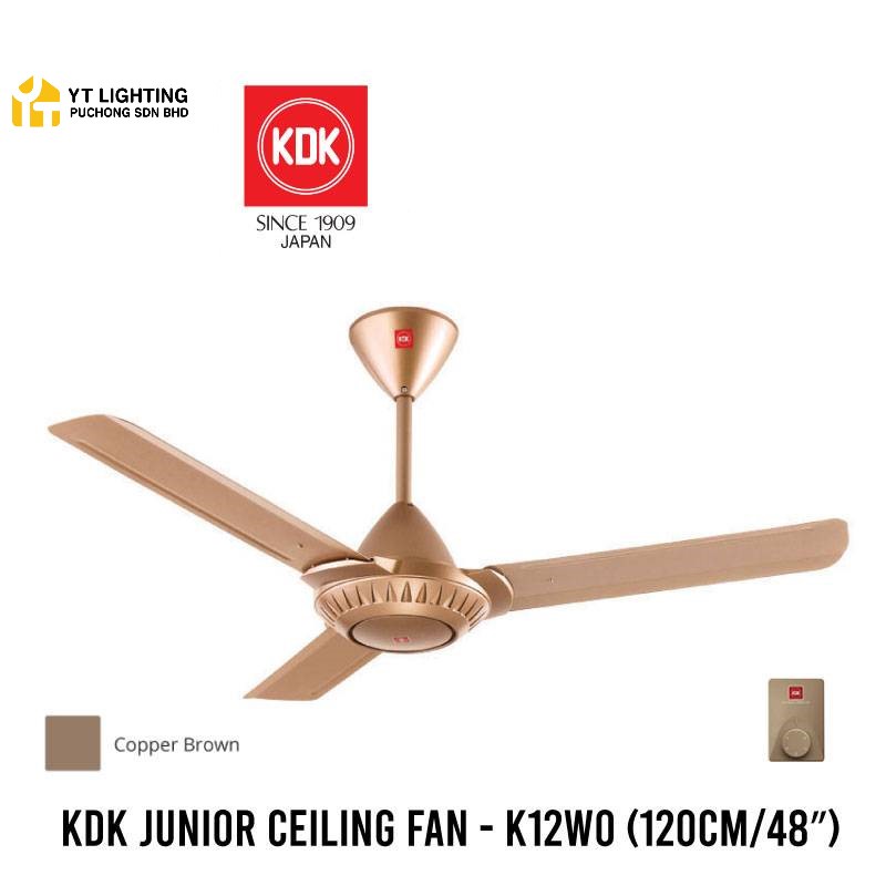 KDK Regulator Fan K12W0 48"/120CM 3 Blades Junior Ceiling Fan (Copper ...