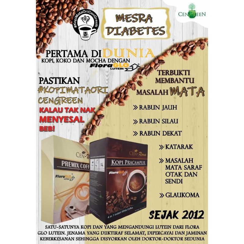 🏆Kopi Mata Pertama Dunia CenGreen 🏆 | Shopee Malaysia