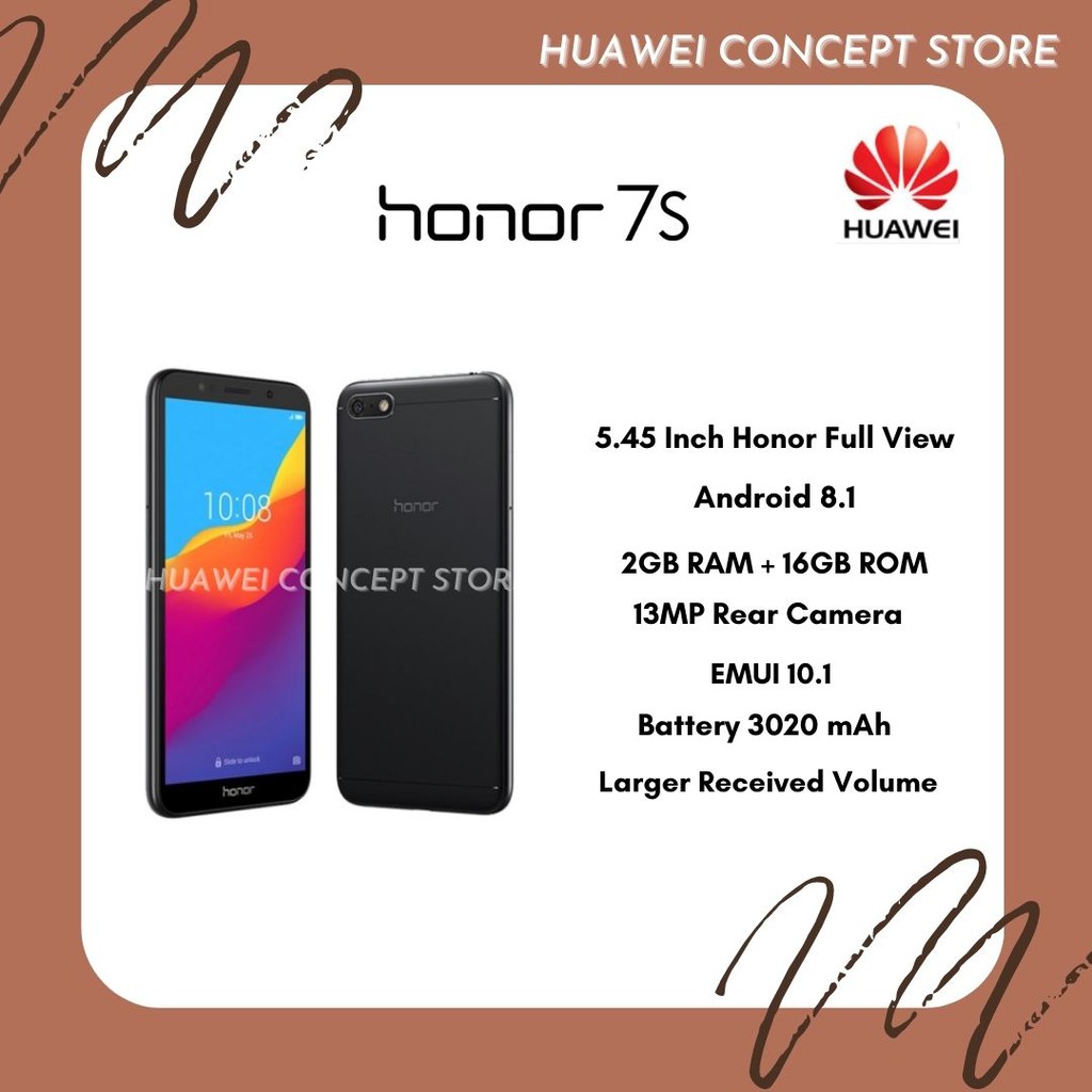 Huawei Honor 7S (2GB RAM + 16GB ROM) | Shopee Malaysia