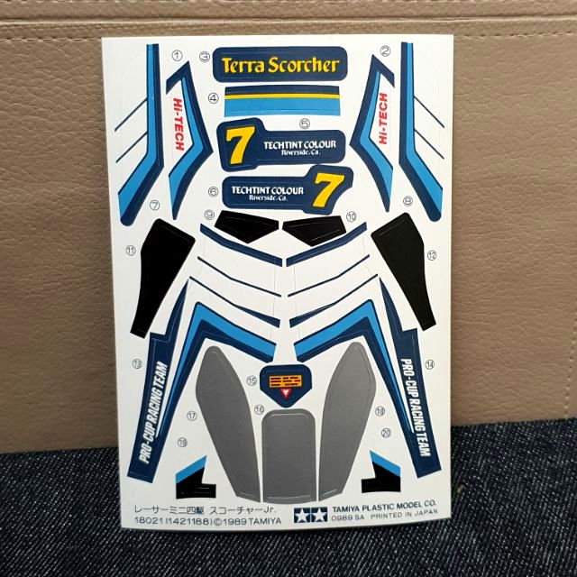 Tamiya 1/32 Mini 4WD Terra Scorcher Body Sticker Decal (Original from ...