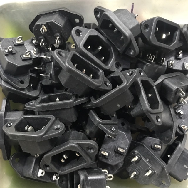 5c 3-pin power socket male socket solder socket | Shopee Malaysia