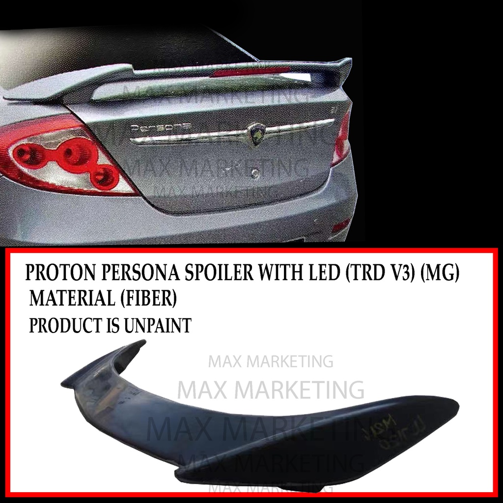 PROTON PERSONA SPOILER WITH LED (TRD V3) (MG) | Shopee Malaysia