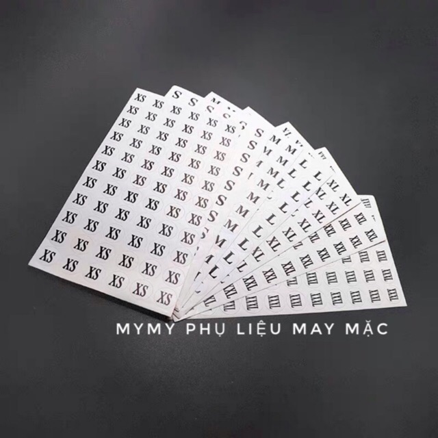 250 stickers are - Decal size for clothing label numbers | Shopee Malaysia