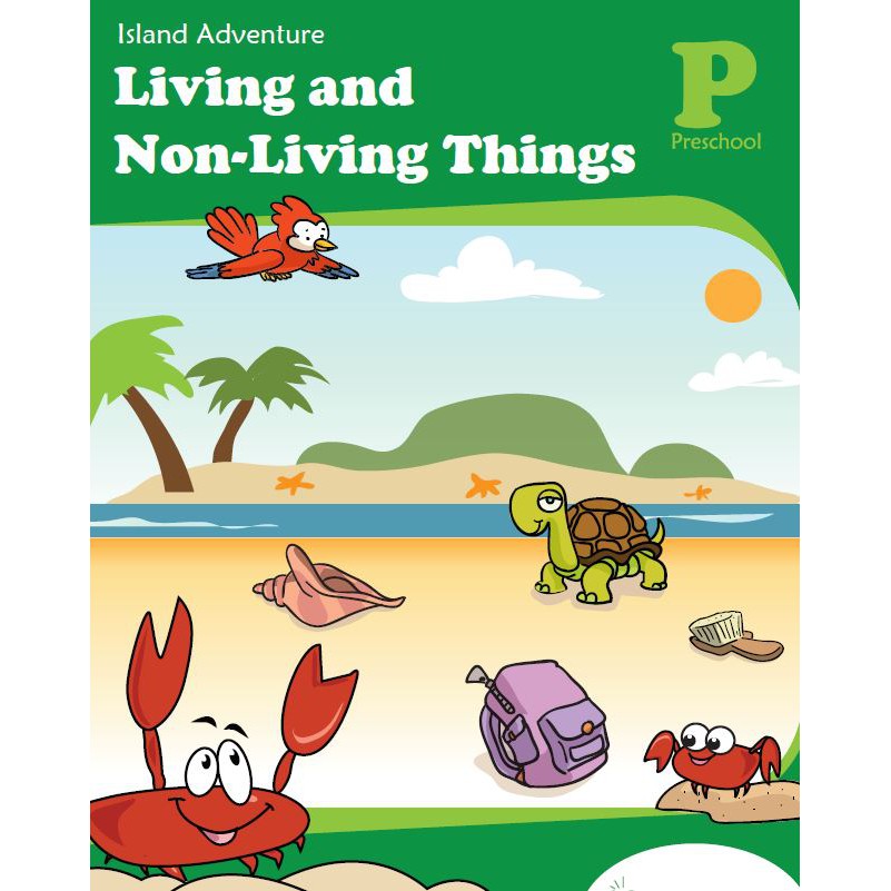 Preschool Science Activity Workbook: Living Non Living Things Island ...