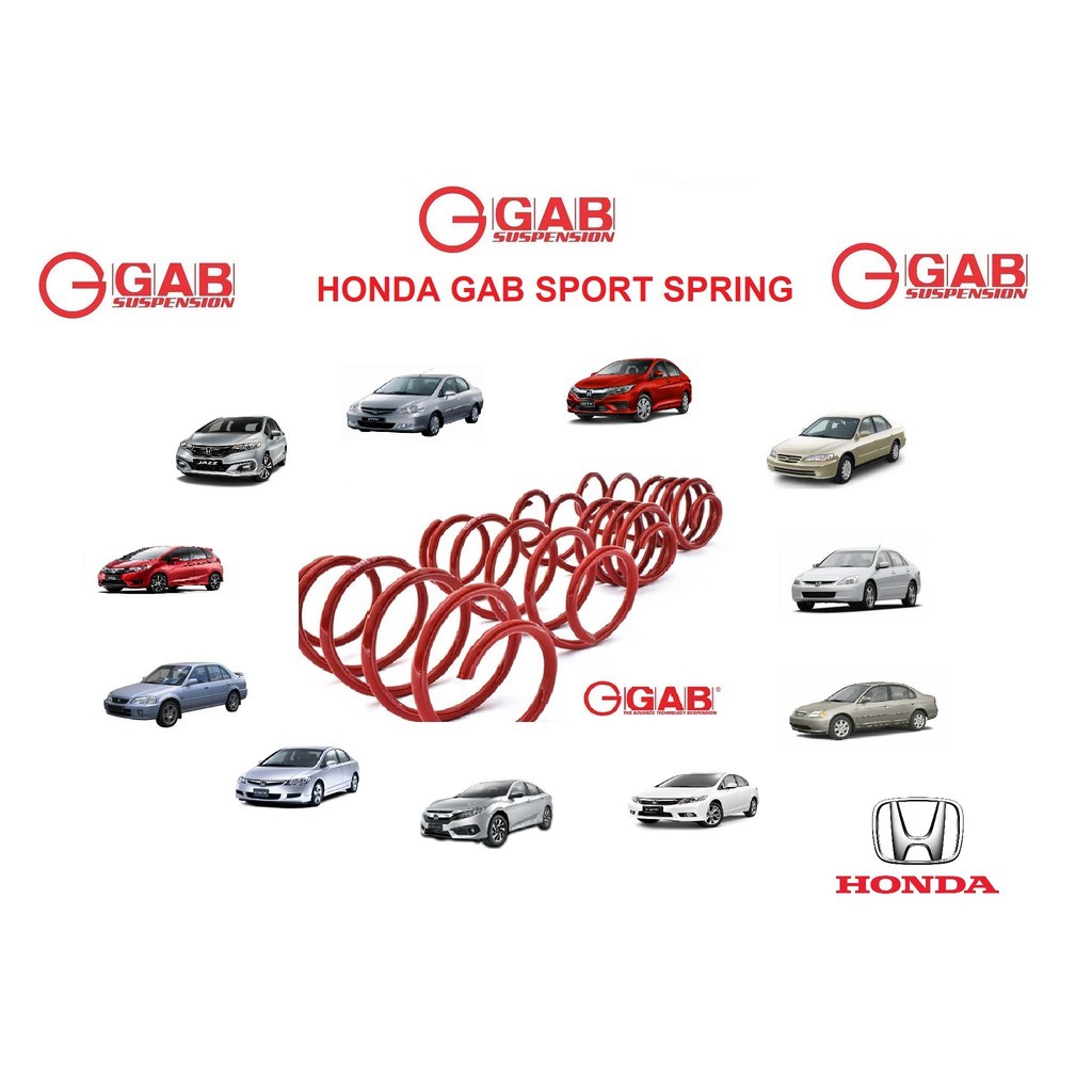 Original GAB SPORT SPRING (HONDA) ACCORD S84 SDA / CIVIC S5A SO4 FD SNA ...