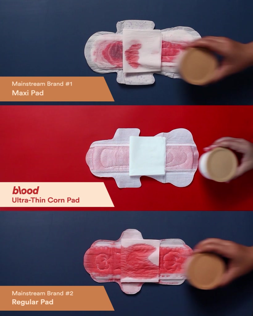 Blood Sanitary Pads 卫生棉 Made With 100% Corn (25cm | 29cm | 33cm | 41cm ...