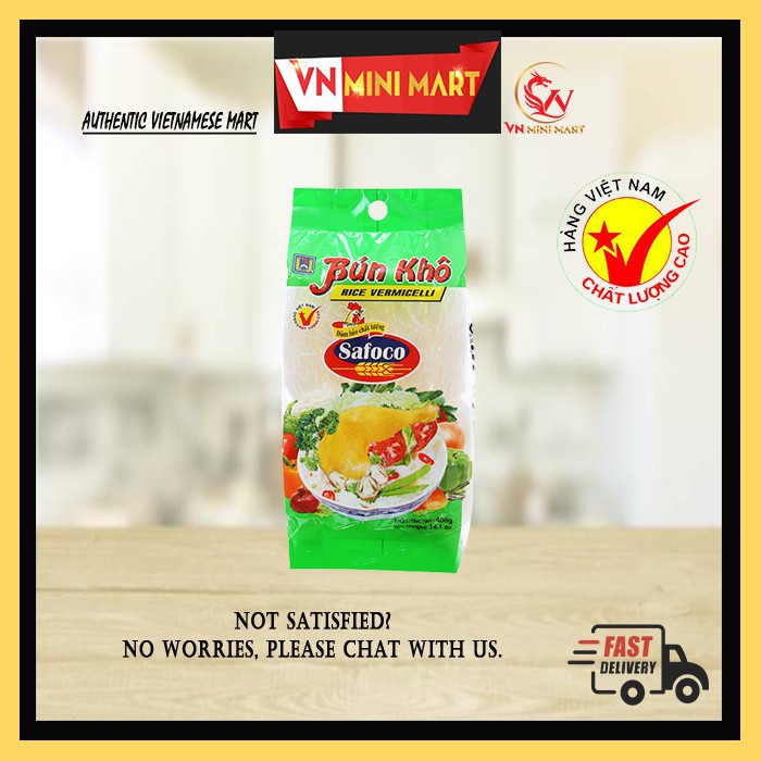 [TOP 1 SHOPEE] Safoco Dried Rice Noodle 400g pack - Bún Gạo Khô Việt ...