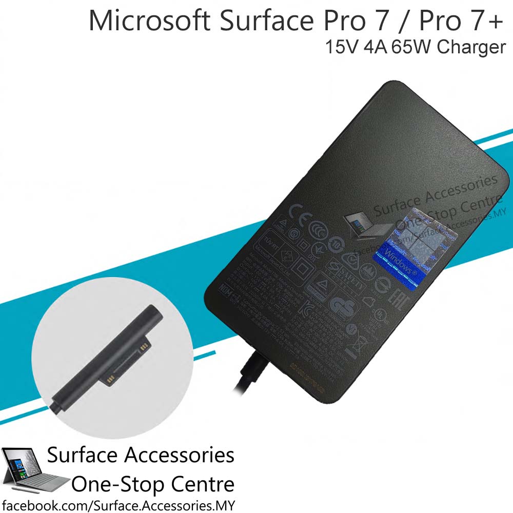 [MALAYSIA]Charger Microsoft Surface Pro 7+ / Pro 7 65W 15V 4A [MODEL ...