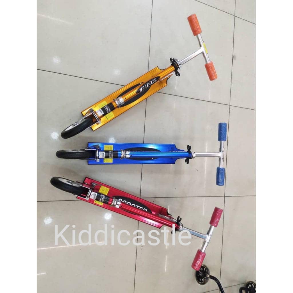 ( Kiddicastle ) Scooter Besi Aloi With Rubber Wheel | Shopee Malaysia