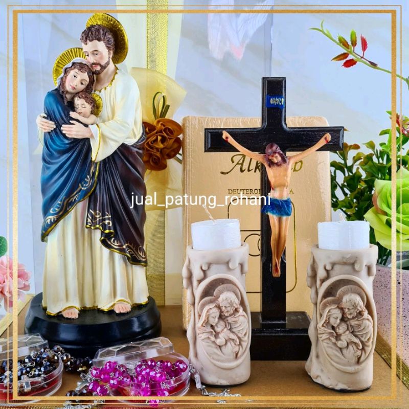 Catholic Wedding Gift Set Holy Family Hug | Shopee Malaysia