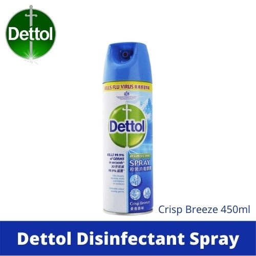 Dettol Disinfectant Spray Crisp Breeze 450ml | Shopee Malaysia