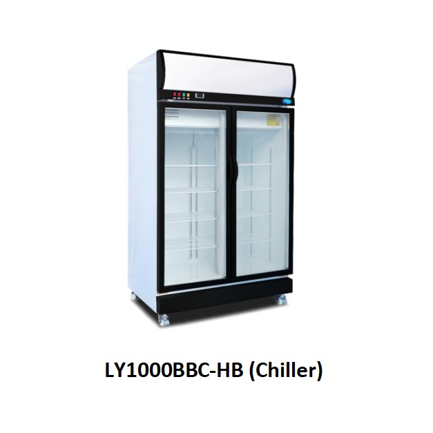 SNOW 2 DOOR CHILLER & FREEZER 923L BLACK (1 year Warranty) / LY1000BBC ...