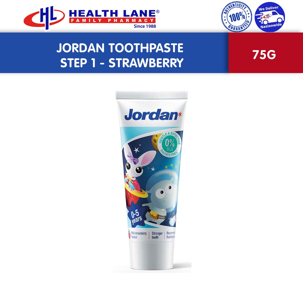 JORDAN TOOTHPASTE 75G STEP 1 - STRAWBERRY | Shopee Malaysia