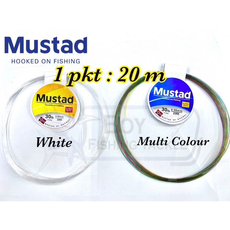 MUSTAD SUPER SOFT LEADER 20meter TANGSI TALI PERAMBUT | Shopee Malaysia