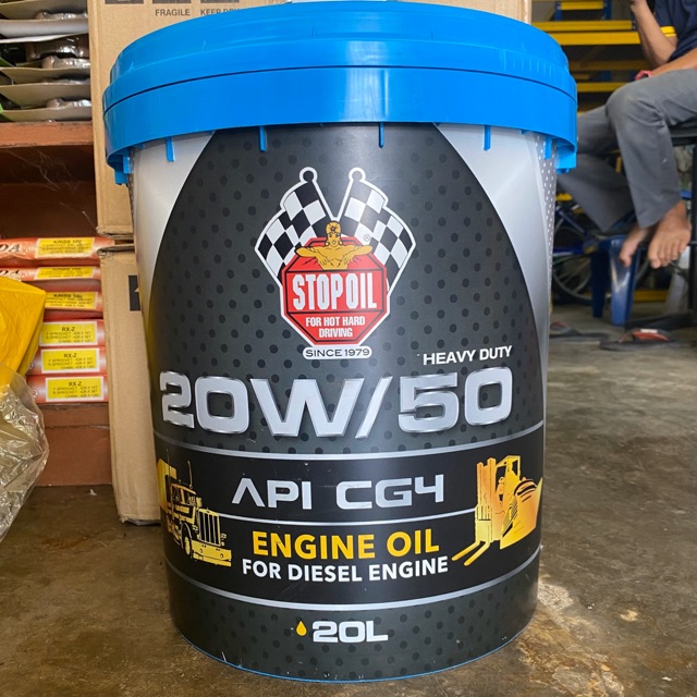 STOP OIL 20L 20W/50 ENGINE OIL FOR DIESEL(API CG4) (100% ORIGINAL STOP ...