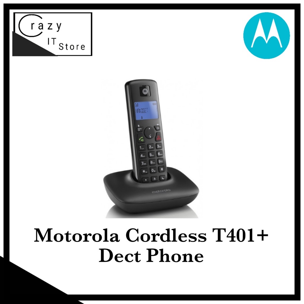 (New Packaging) Motorola T401 Cordless Dect Phone Digital Wireless ...