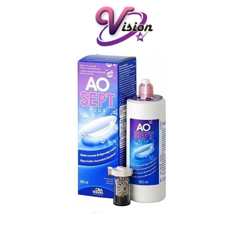 (360ml) (1 BOTTLE) (PLUS) AO Sept Plus Alcon Solution / Esoform Esoxide Peroxide Solution ...
