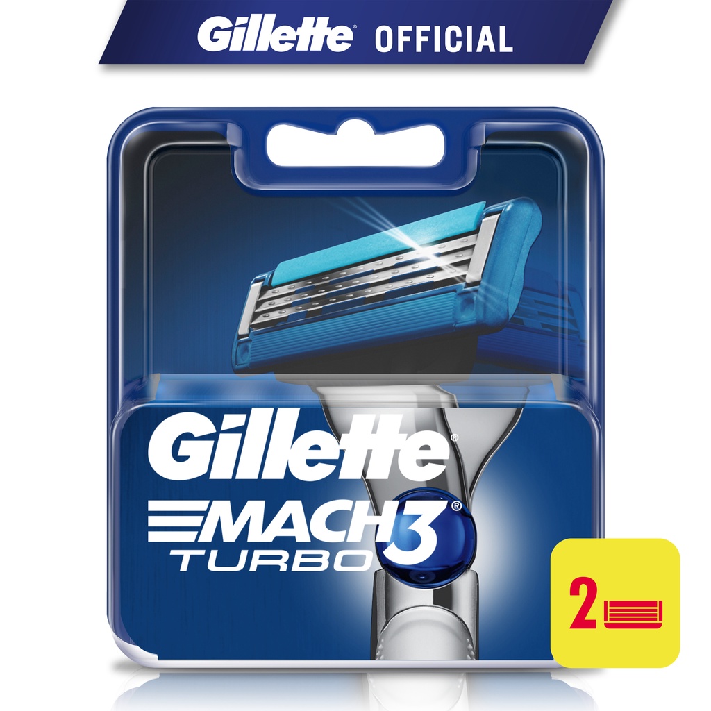 Gillette Mach3 Turbo Razor Cartridges (2s) | Shopee Malaysia