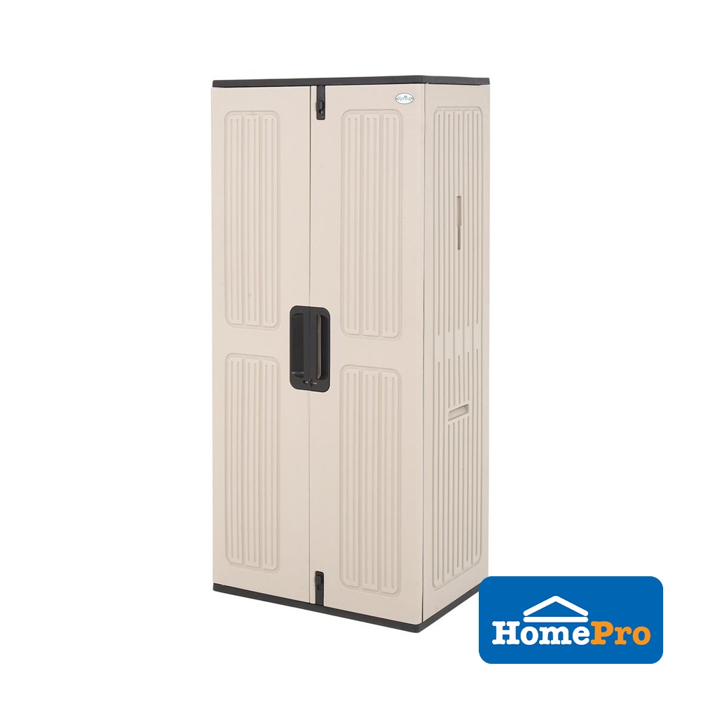 HomePro SPRING HDPE Cabinet Storage EVEREST W80xD51.5xH180 Cm Cream ...