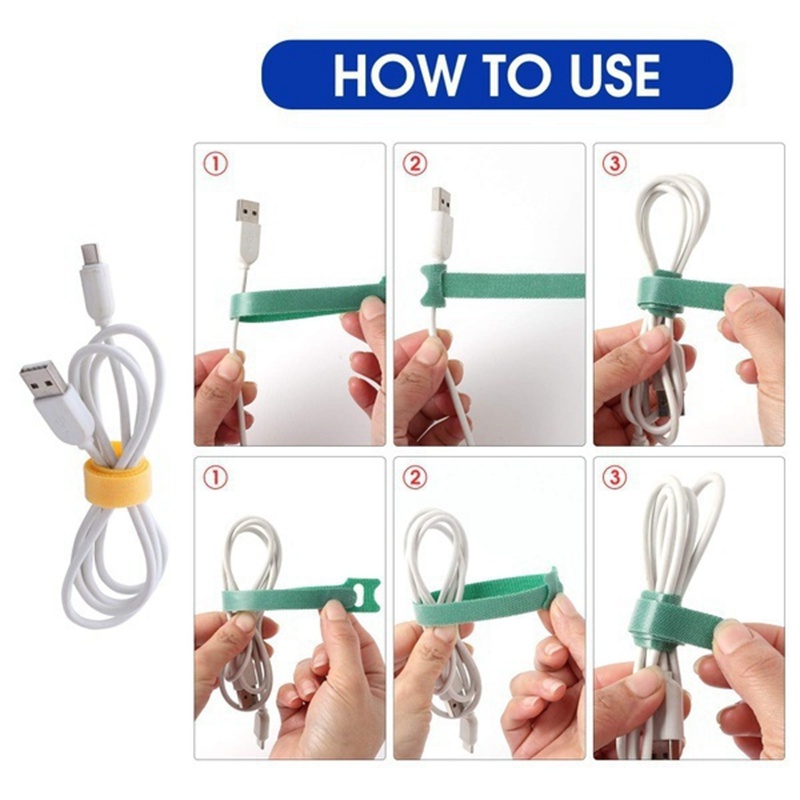 50 Pcs Reusable Cable Tie, Cable Management Tape, Cable Management ...